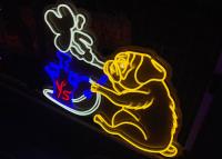 China Snoopy dog Custom Made Neon Signs Handmade neon lighing tube  board for sale