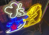 China Snoopy dog Custom Made Neon Signs Handmade neon lighing tube  board for sale