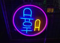 China Circle Logo 12VDC 150cm Custom Led Neon Signs Picture Can CE for sale