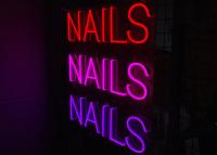 China 200cm Nail Logo Letter Led Neon Flex Sign EU Plug Custom Neon Bar Signs for sale