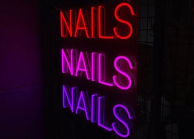 China 200cm Nail Logo Letter Led Neon Flex Sign EU Plug Custom Neon Bar Signs for sale
