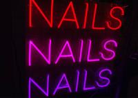 China 200cm Nail Logo Letter Led Neon Flex Sign EU Plug Custom Neon Bar Signs for sale