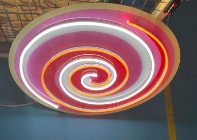 China 200cm Candy Silica Gel Neon Sign AU Plug 12VDC Custom Neon Led Signs for sale