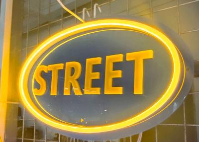 China Street Artcraft Silica Gel Neon Mark Lighting Warning Board for sale
