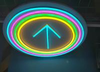 China EU Plug Road Sign Silica Gel Billboard Mark Lighting 14 Colors for sale