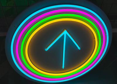 China EU Plug Road Sign Silica Gel Billboard Mark Lighting 14 Colors for sale