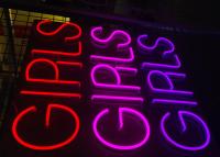 China Beauty Shop Artcraft Acrylic Led Flexible Neon Tube Square Backboard 200cm for sale