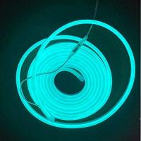 China 2.5cm 12VDC Cuttable LED Neon Tube IP67 Lake Blue Silicone for sale