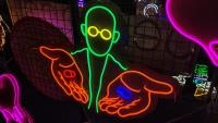 China Custom Aliens neon sign 12v silica gel led neon sign waterproof signage for sale