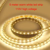 China 110V SMD2835 Flexible LED Strip Lights 16.4Ft Warm White No UV for sale