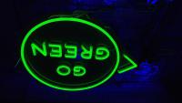 China Custom go green  neon sign USA lighting logo led neon letter for sale