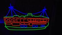China Custom boat neon sign men cave dorm  house wall lighting deco for sale
