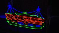 China Custom boat neon sign men cave dorm  house wall lighting deco for sale