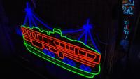 China Custom boat neon sign men cave dorm  house wall lighting deco for sale