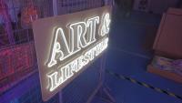 China Custom Life&art style neon sign men cave  exhibition wall lighting deco for sale