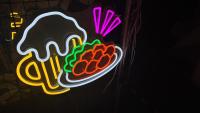 China Chinese restaurant Shop front decoration neon sign wall lighting deco led neon lighting for sale