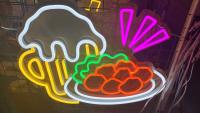 China Chinese restaurant Shop front decoration neon sign wall lighting deco led neon lighting for sale