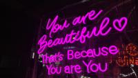 China You are beautiful neon sign wall lighting deco led neon lighting for sale