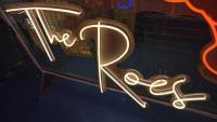 China AC240V Waterproof Square Backboard Neon Bar Signs The Rose Logo No Fragile for sale