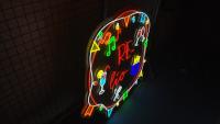 China AC240V Restaurant Bar Neon Sign 8×12mm Hang Wall Lighting No Fragile for sale