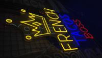 China 8*12mm Dimmable LED Neon Sign French Tacos Boss Square Backboard for sale