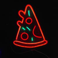 China 50000hrs Pizza Cuttable Custom Neon Signs Hang Wall Lighting  8×12mm for sale