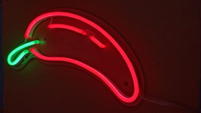 China Pepper Chili Cuttable Neon Signs Hang Wall Lighting AC100V Dimmable for sale