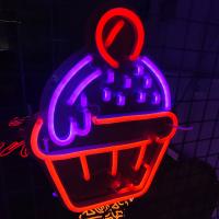 China Ice Cream Dessert Silica Gel Cuttable Neon Signs Western Restaurant Sign 8×12mm for sale