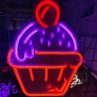 China Ice Cream Dessert Silica Gel Cuttable Neon Signs Western Restaurant Sign 8×12mm for sale