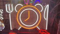 China Square Backboard RoHS Acrylic Flex Neon Sign 8×12mm Silica For Dining Hall for sale