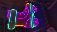 China AC100V 8x12mm Micro Neon Sign Cuttable Roller Skate Cuttable Neon Sign for sale