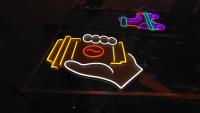 China AC100V 8x12mm Micro Neon Sign Cuttable Roller Skate Cuttable Neon Sign for sale