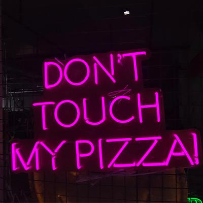 China Pizza Cuttable Led Neon Sign AC240V Bright Pink Silica Gel Neon Sign for sale