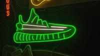 China Cuttable AC240V Acrylic Led Neon Sign FREE Running Shoes No Fragile for sale