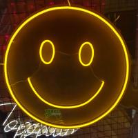 China RoHS Smile Led Neon Sign AC100V Cuttable Dimmable Flex Tube Acrylic Plate for sale