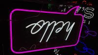 China No Fragile 8*12mm Silicone Led Neon Sign Bright Pink White AC100V Flex Tube for sale