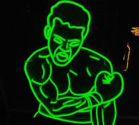China Vasten Boxing custom neon sign mencave boys' dormitory Boxing Match neon sign for sale