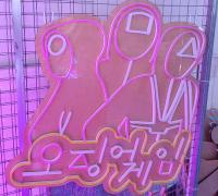 China Korea Japan custom neon sign word letter picture handmade neon sign for sale