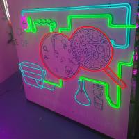 China Station neon sign shopping mall neon wall sign handmade custom neon sign for sale