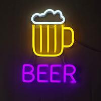 China Neon signs blessed Beer neon bar signs neon beer signs for sale