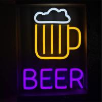 China Neon signs blessed Beer neon bar signs neon beer signs for sale