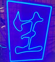 China Kanji neon sign neon signs for office blue neon sign neon text sign for sale