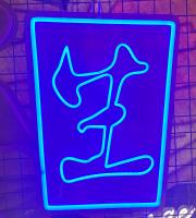 China Kanji neon sign neon signs for office blue neon sign neon text sign for sale