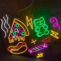 China Pizza neon sign hot dog custom neon signs for snack bar food shop for sale