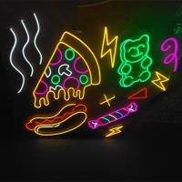 China Pizza neon sign hot dog custom neon signs for snack bar food shop for sale