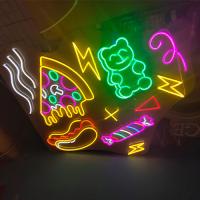 China Pizza neon sign hot dog custom neon signs for snack bar food shop for sale