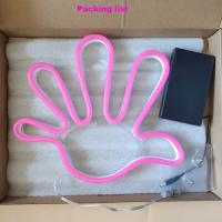 China Gesture Finger Palm Neon Light Sign Wall Mount 12v grils gift neon signs for sale