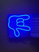 China Halloween Decor Neon Lights LED Neon Signs I Love You Gesture for sale
