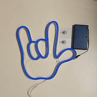 China Halloween Decor Neon Lights LED Neon Signs I Love You Gesture for sale