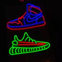 China Vasten Custom Shoes Neon Signs Sneakers 8mm Silica Gel Ac100v for sale